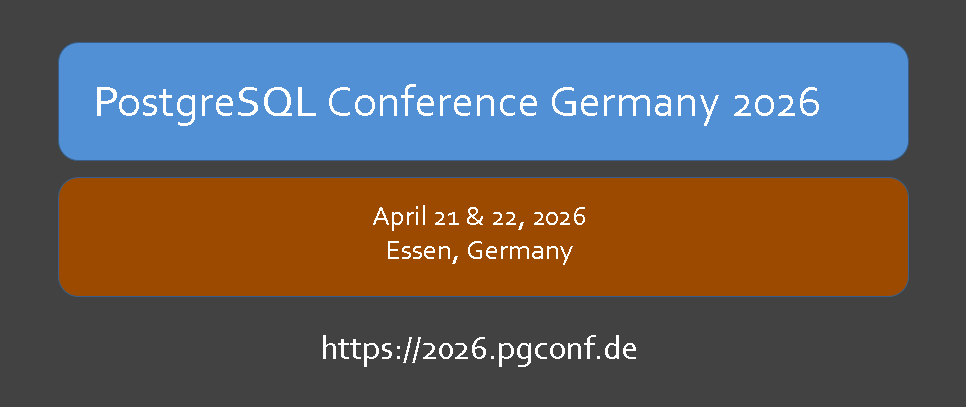 PostgreSQL Conference Germany 2026